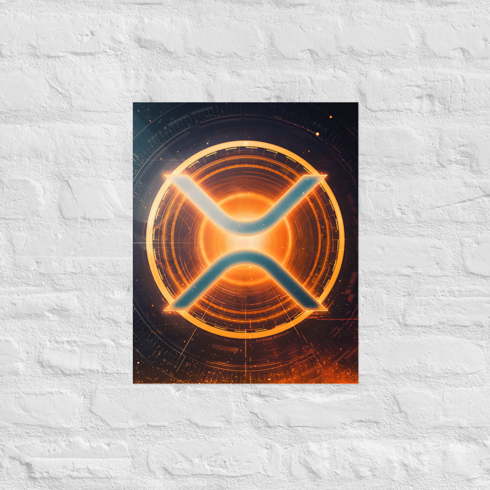 Crypto Poster Ripple XRP The Standard Themed – Crypto Posters